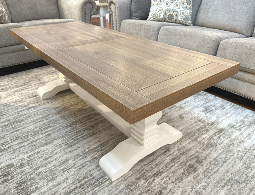 Brighton Pedestal Coffee Table Hamptons 130x60 - floor stock | Buffet ...