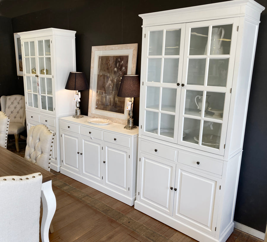 Set of 3 Buffet & Hutch set Hamptons | Buffet and Hutch