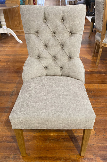 Sienne Dining Chair Oak Soft Grey | Buffet and Hutch