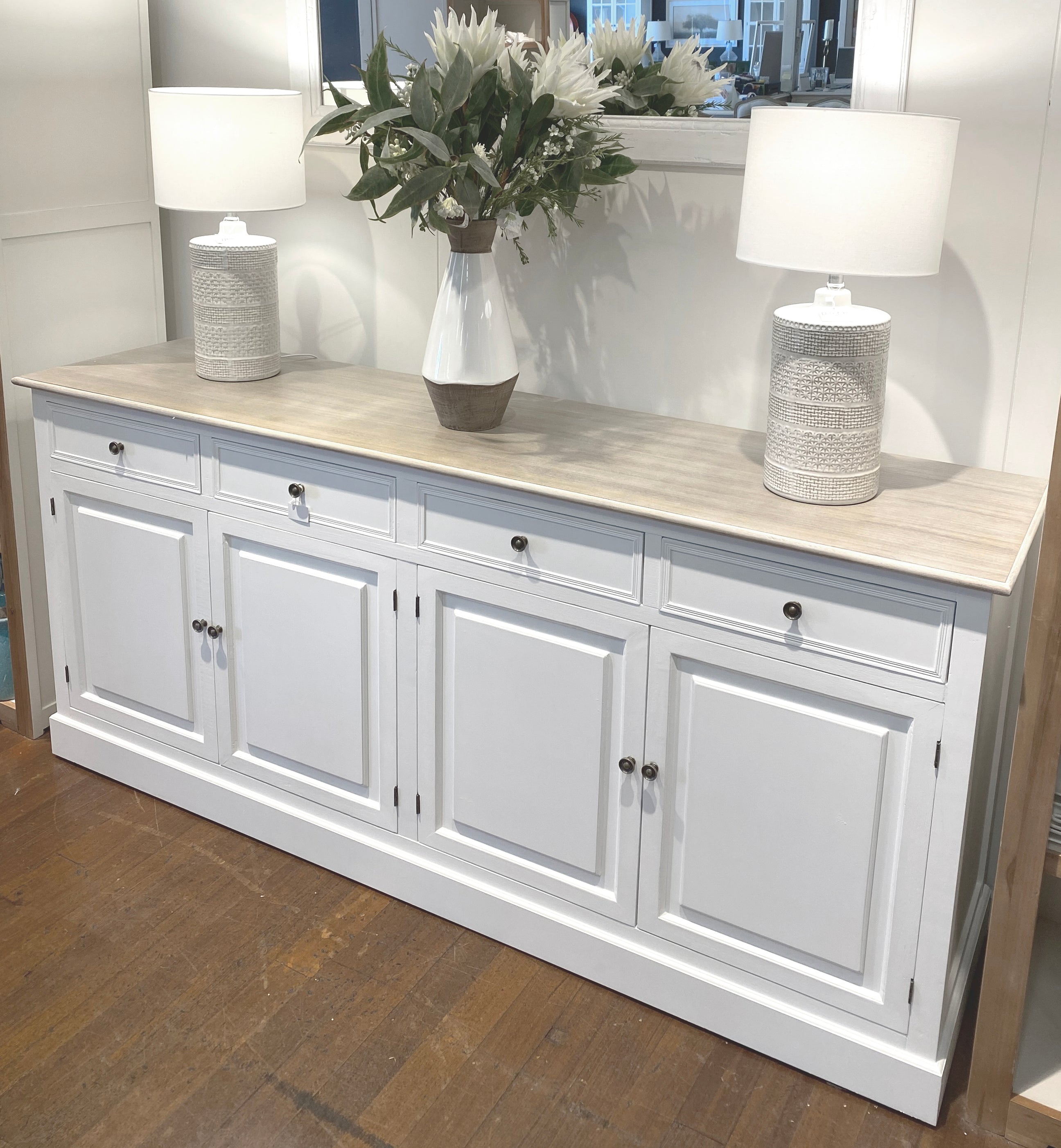Fontaine Buffet Hamptons Style 200cm | Buffet and Hutch