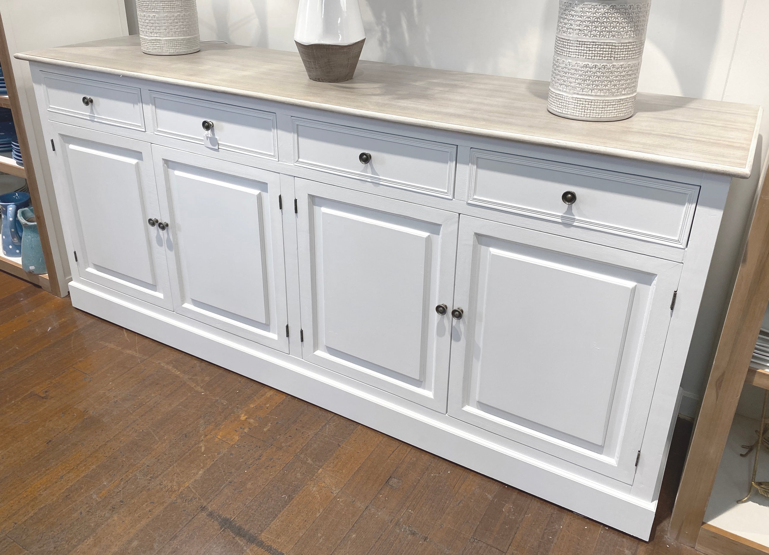 Fontaine Buffet Hamptons Style 200cm | Buffet and Hutch