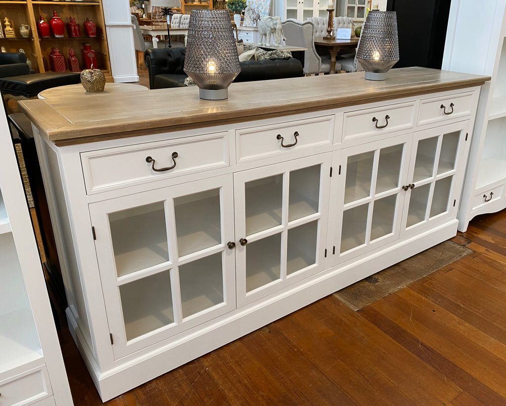 Chandon Buffet Hamptons Style 200cm | Buffet and Hutch